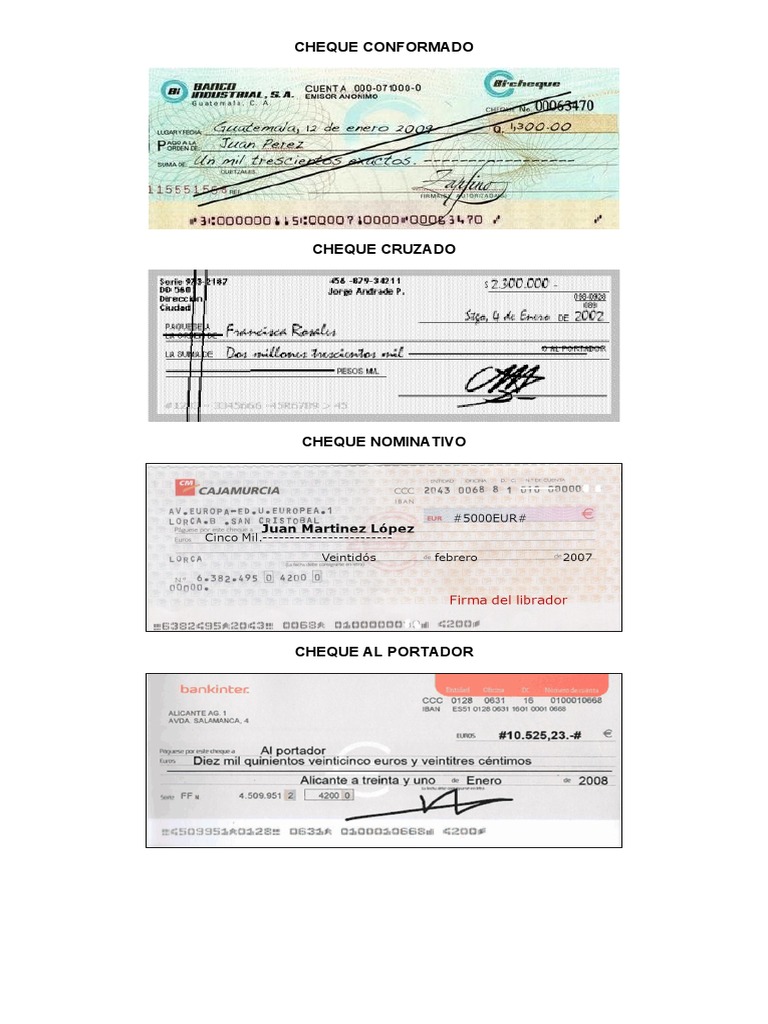 Cheque Conformado | PDF