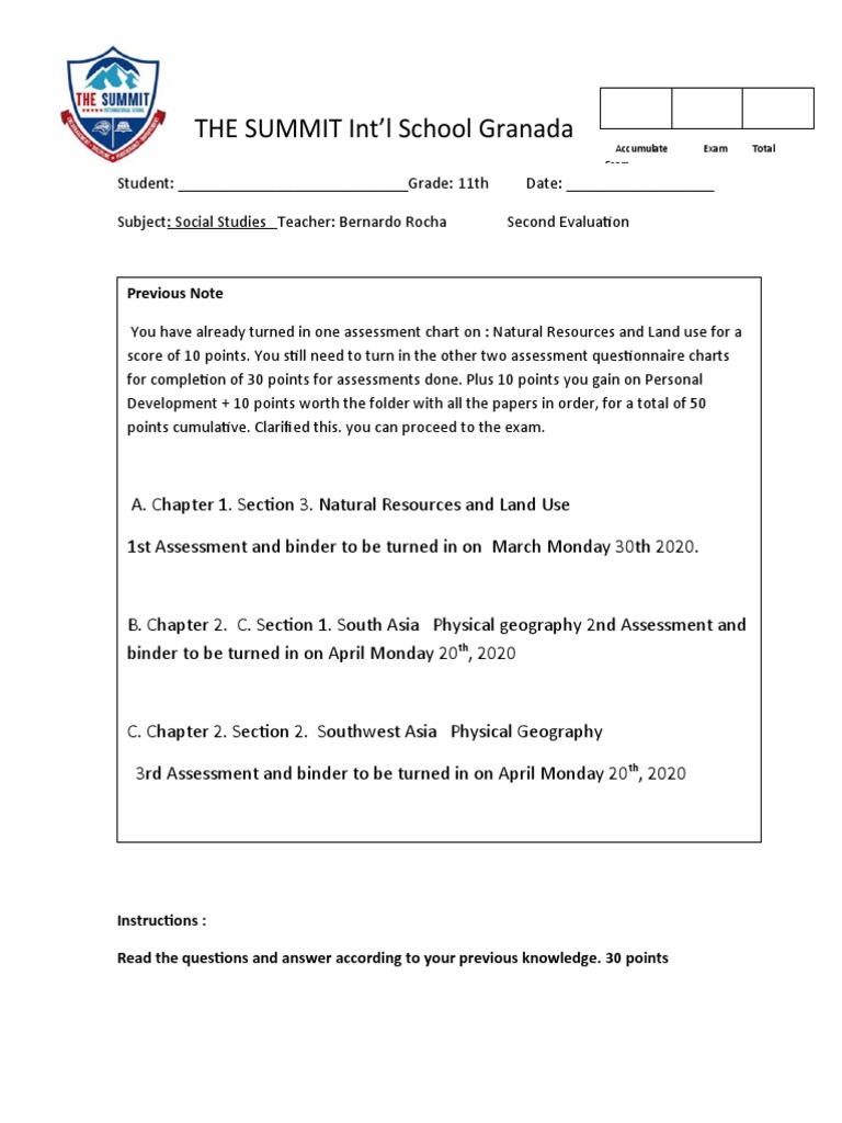 Social Studies 11th | PDF | Essays | Earth