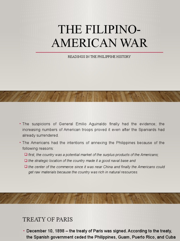 The Filipino-American War | PDF | Philippines