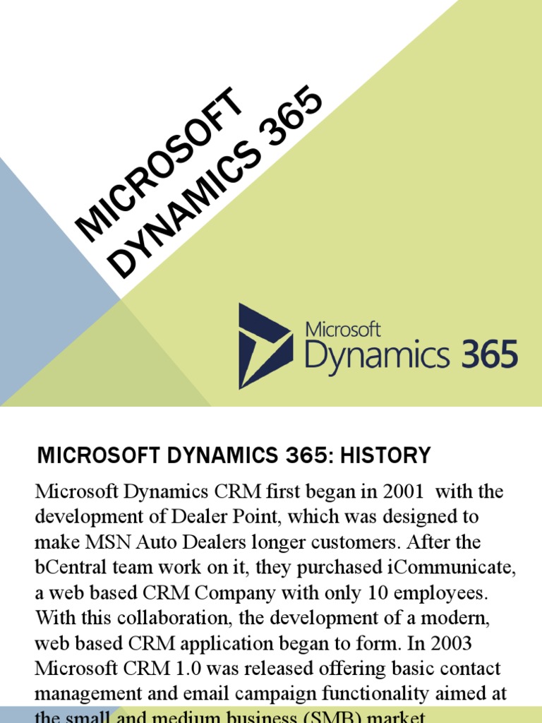 Microsoft Dynamics 365 | PDF | Computer Science | Computing