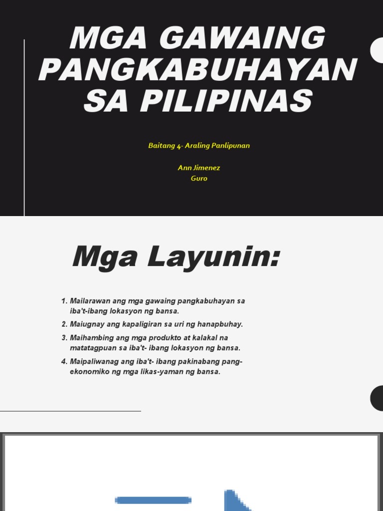 WEEK 5 Mga Gawaing Pangkabuhayan Sa Pilipinas | PDF