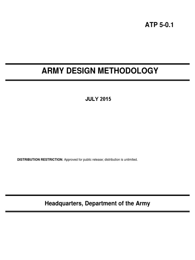 Army Design Methodology Overview | PDF | Critical Thinking | System