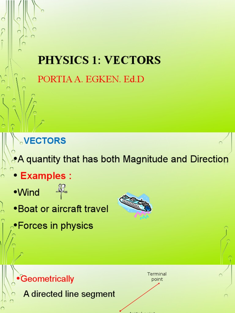 General Physics 1 VECTOR | PDF | Euclidean Vector | Angle