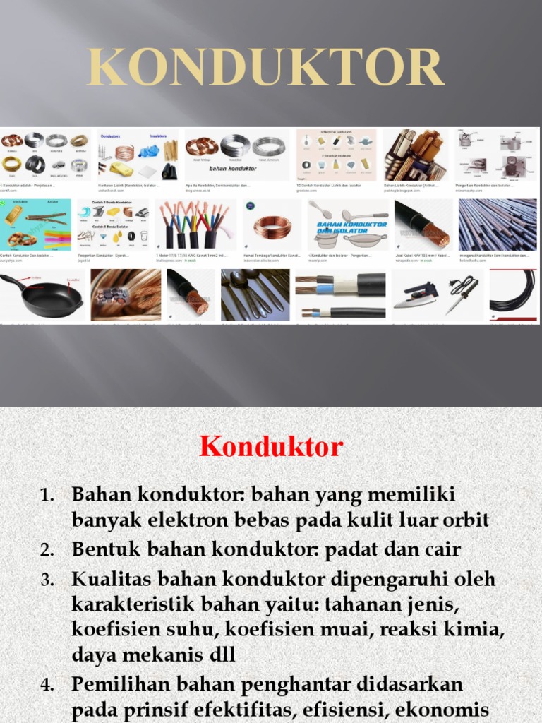 Karakteristik dan Sifat Bahan Konduktor | PDF | Sains & Matematika