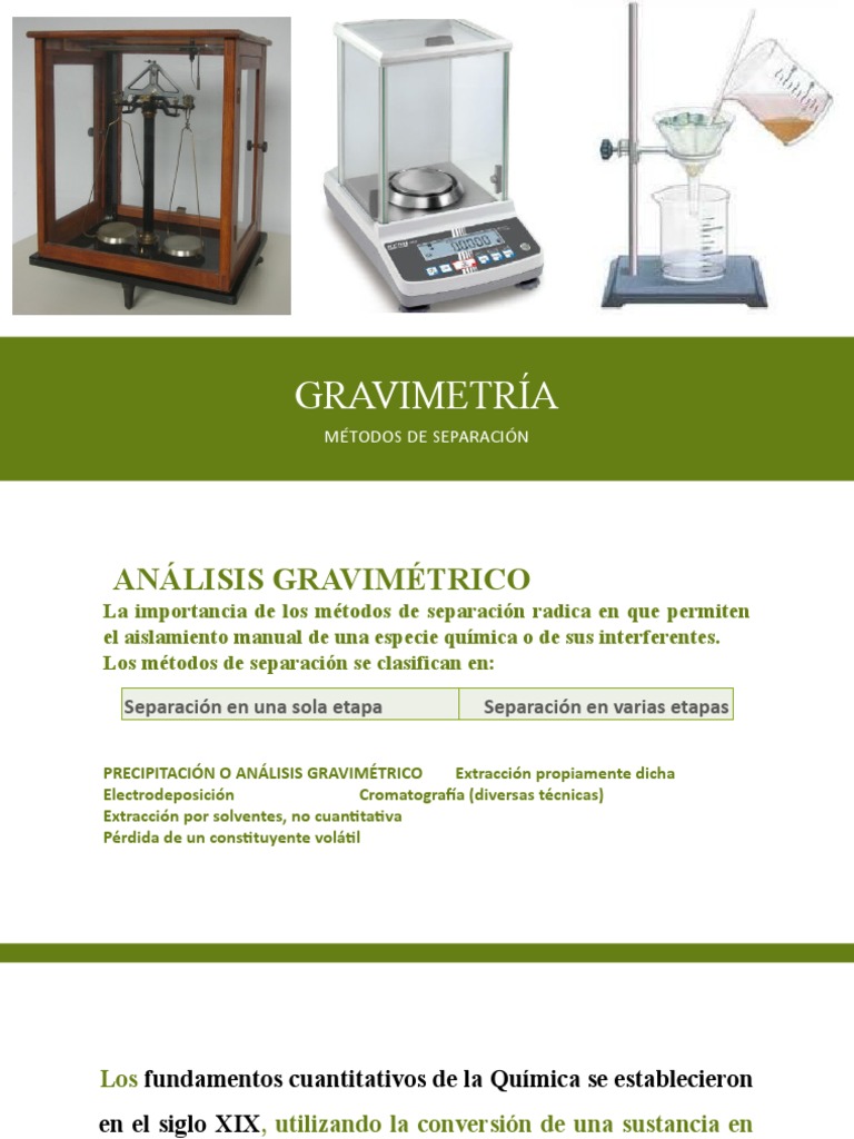 GRAVIMETRÍA | PDF | Coloide | Precipitación (Química)