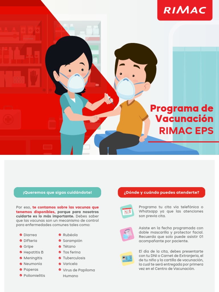 Programa de Vacunacion RIMAC EPS Actualizado A Mayo 2021 | PDF | Vacunas | Biología
