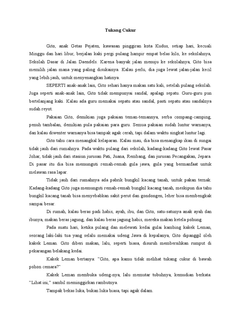 kUMPULAN cERPEN bUDI dARMA | PDF