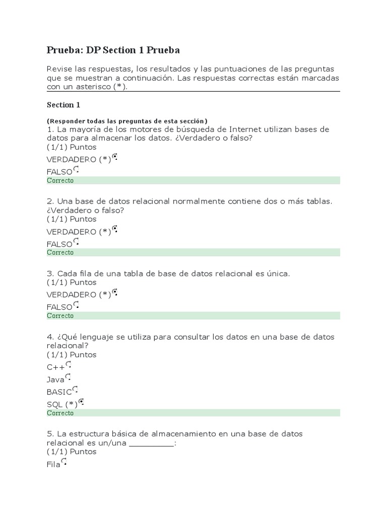 Prueba 1 | PDF | SQL | Base de datos relacional