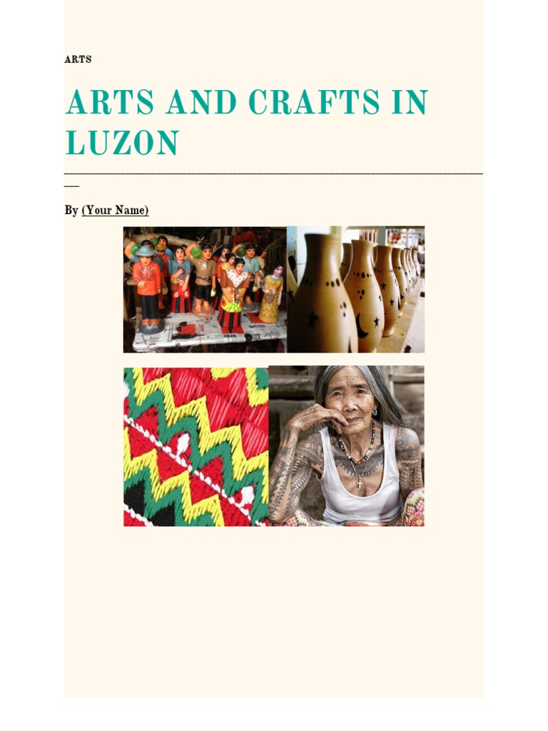 Arts and Crafts in Luzon | PDF