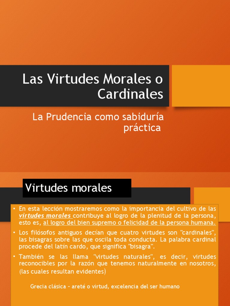 Virtudes PPTXNN | PDF | Virtud | Prudencia