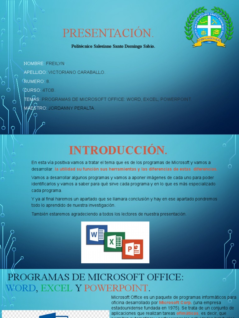 Presentacion de Powerpoint - F | PDF | Microsoft Office | Microsoft PowerPoint