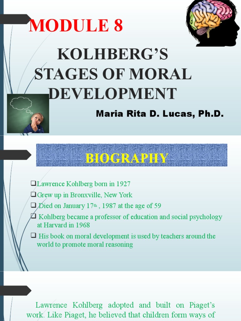 Module 8 Moral-Development | PDF | Behavioural Sciences | Applied Ethics