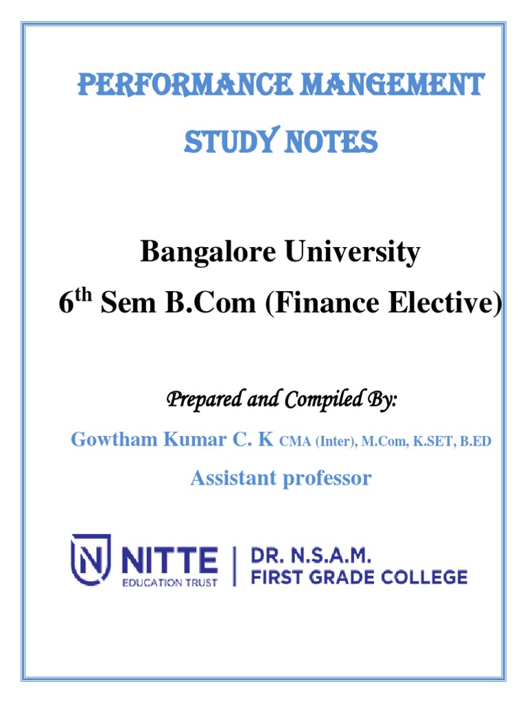 PM Notes by Gowtham Kumar C K | PDF | Life Cycle Assessment | Cost ...
