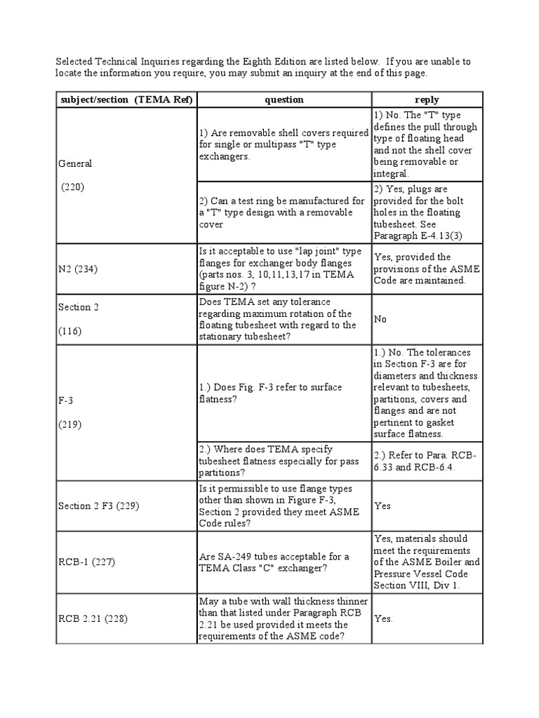 TEMA RCB Tubesheet Guidelines | PDF | Pipe (Fluid Conveyance) | Stress ...
