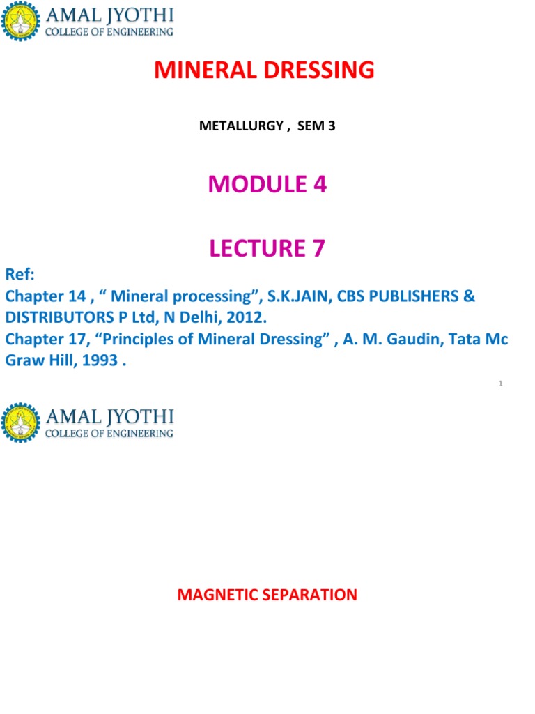 Lecture7 Magnetic Separation | PDF | Magnetism | Magnetization