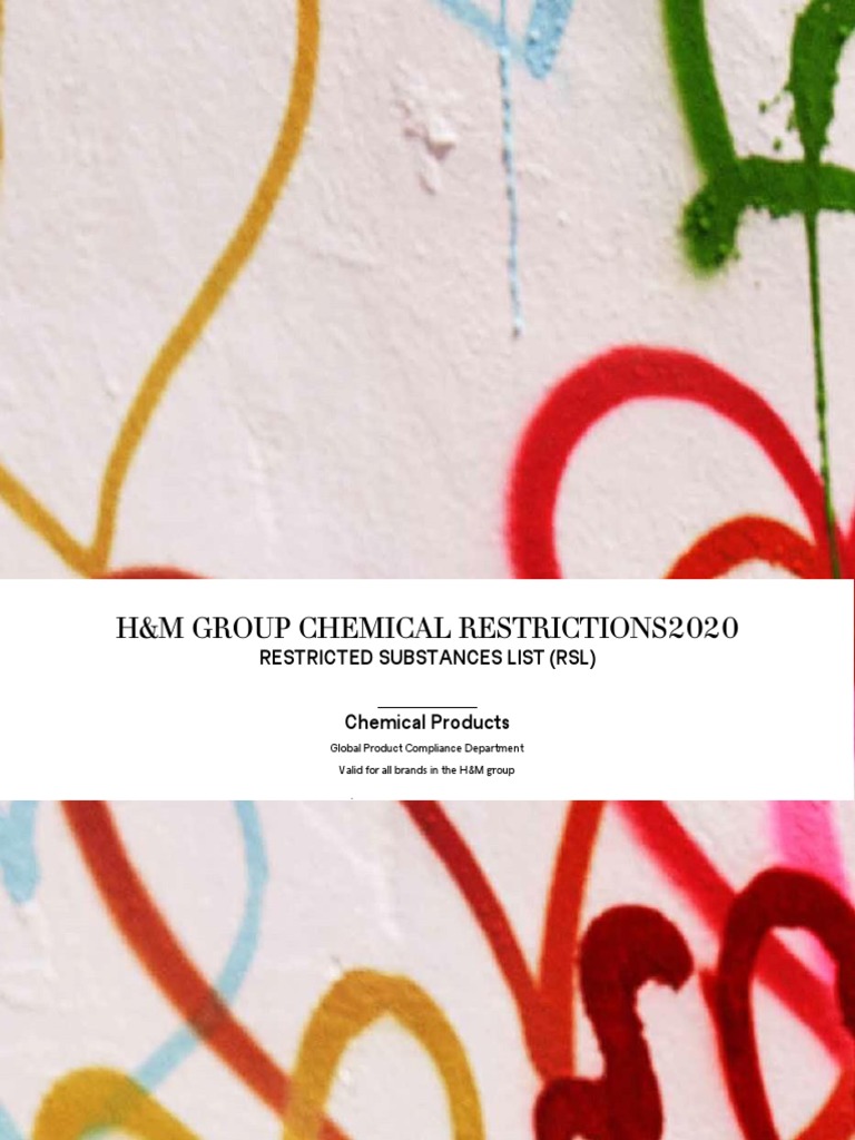 H&M Chemical Restrictions RSL 2020 | PDF | Chemical Substances ...