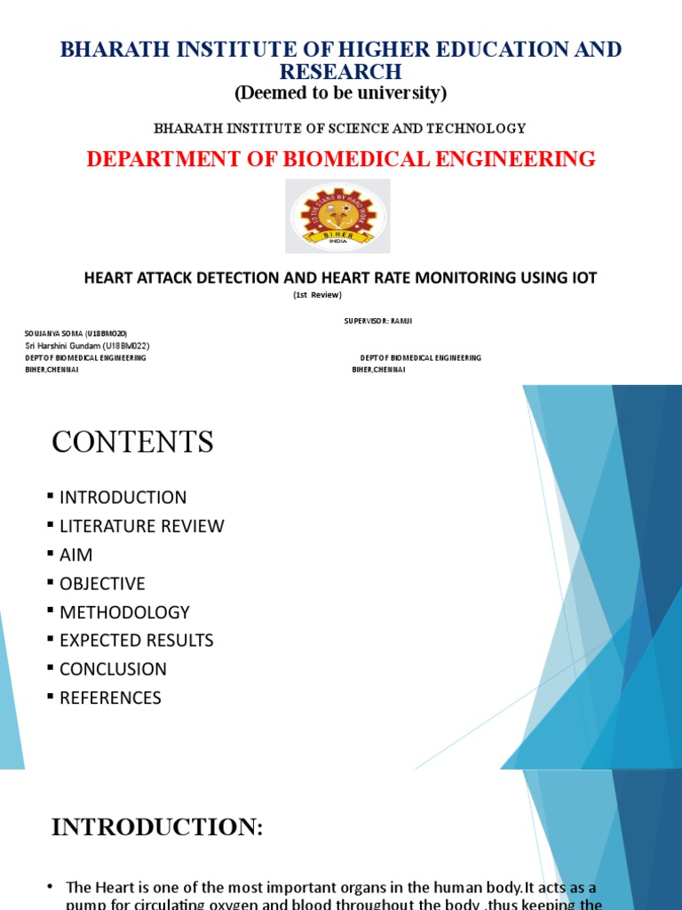 Heart Attack Detection and Heart Rate Monitoring Using IoT | PDF ...