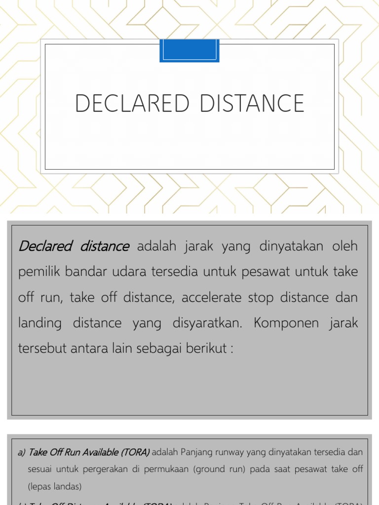 M5 - Declared Distance | PDF