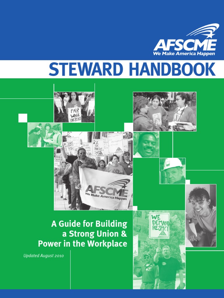 AFSCME Steward Handbook Guide | PDF | Employment | Collective Bargaining