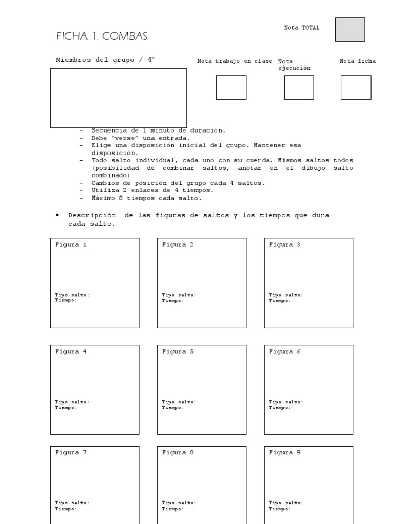 Ficha 1. Combas | PDF