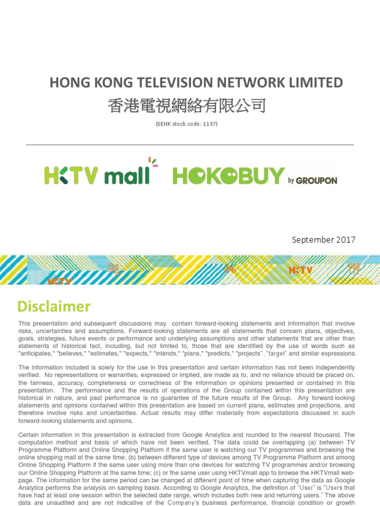HKTVmall PPT - Pre170919 | PDF | Retail | E Commerce