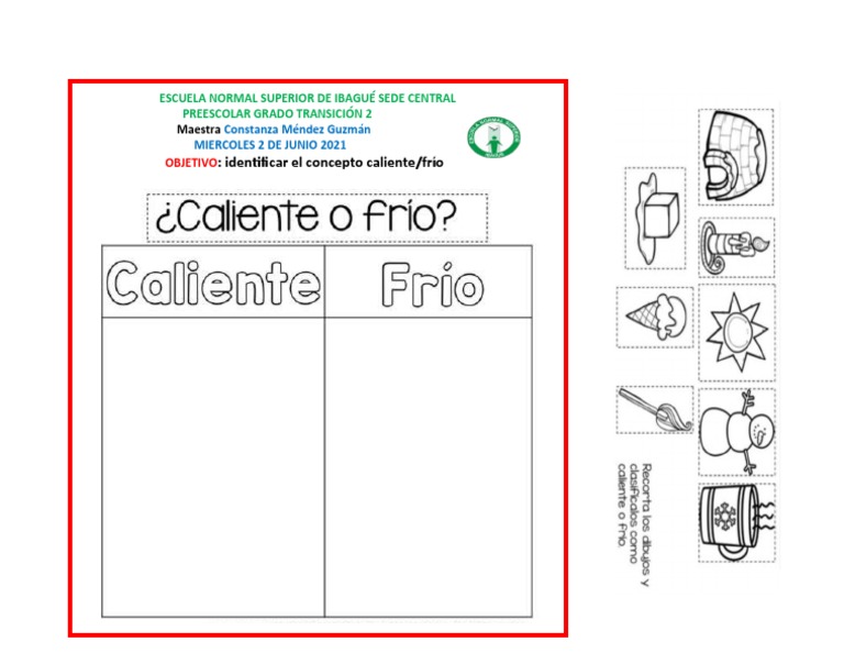 ANEXO No. 2 CONCEPTO CALIENTE FRIO | PDF