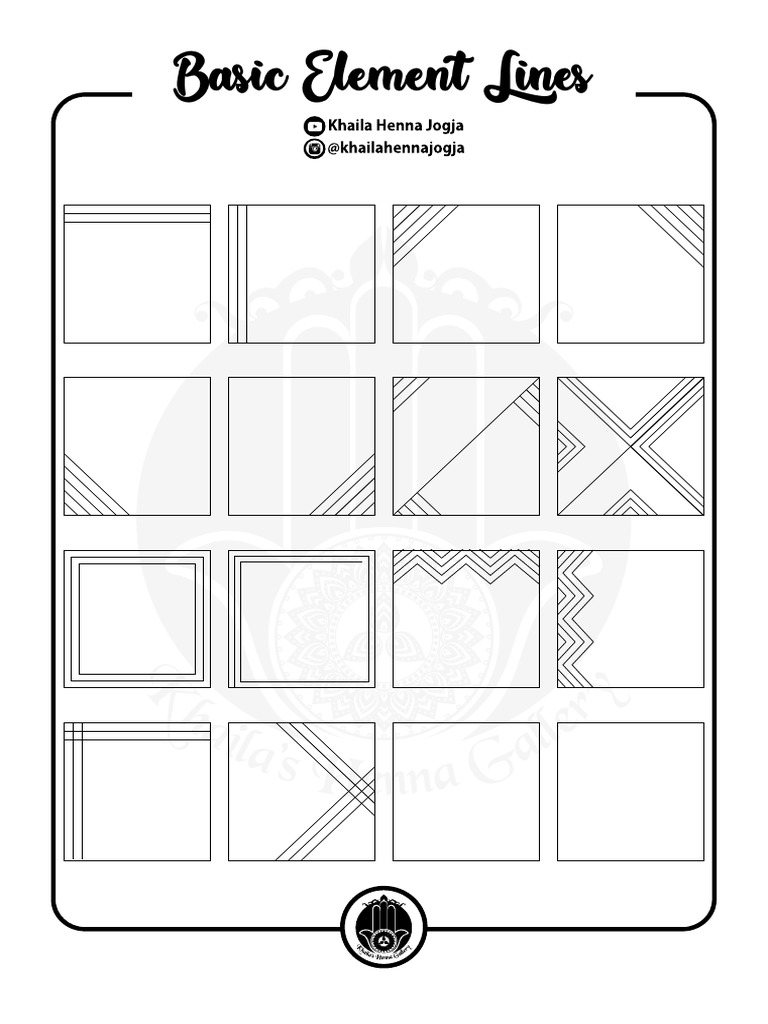 Basic Henna 01 (Lines & Dots) | PDF