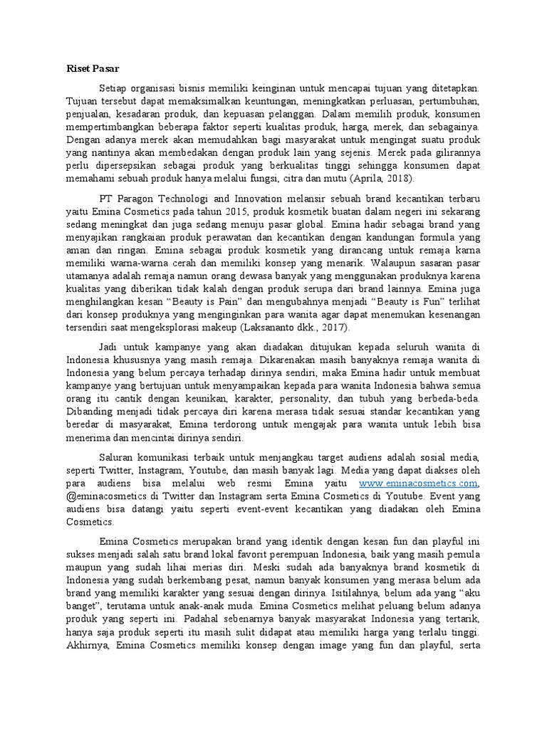 Riset Pasar | PDF