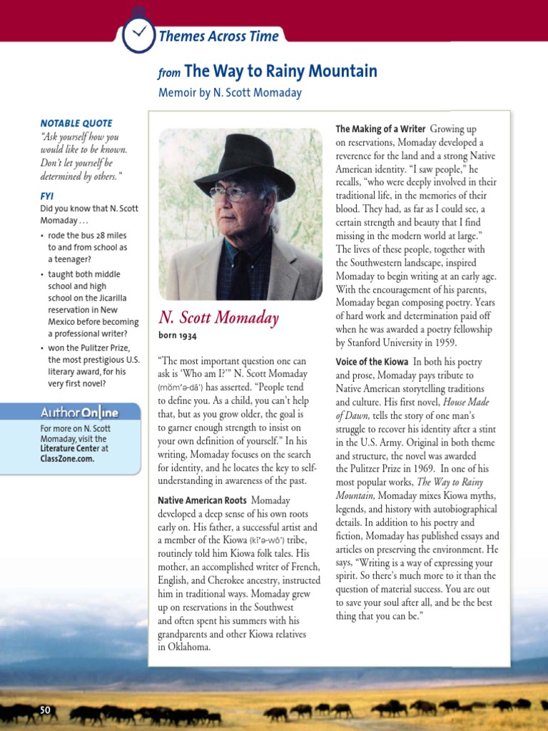 The Way To Rainy Mountain: N. Scott Momaday | PDF