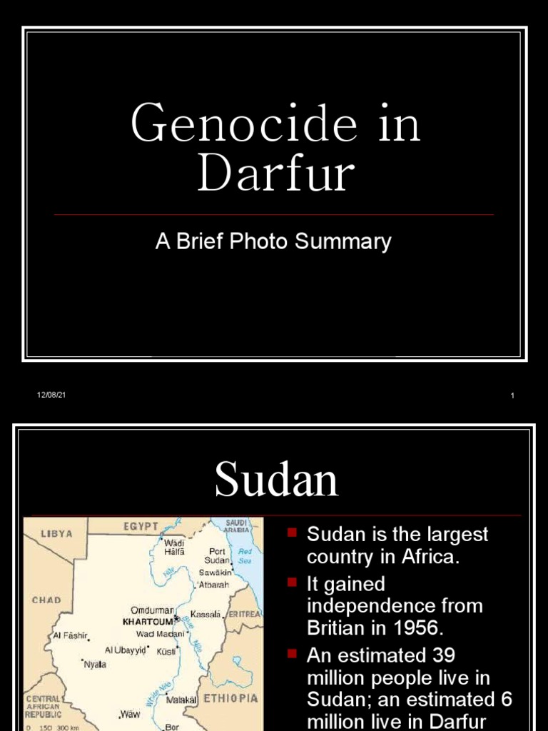 Genocide in Darfur: A Brief Photo Summary | PDF | Sudan | Darfur