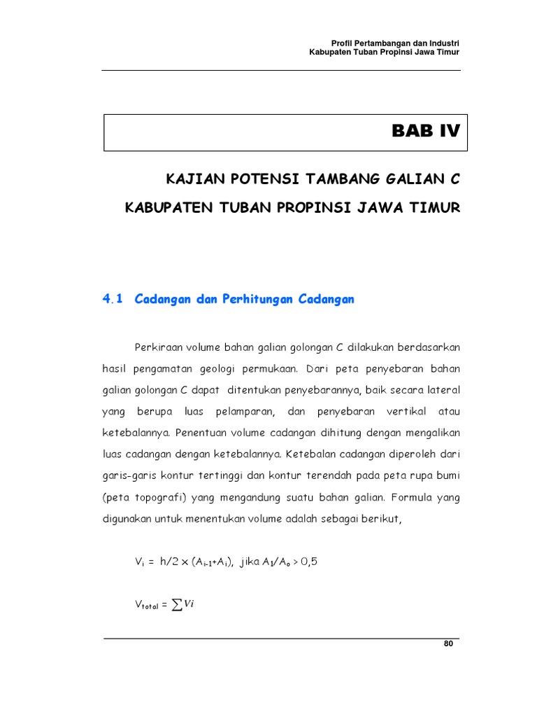 Potensi Tambang Tuban | PDF