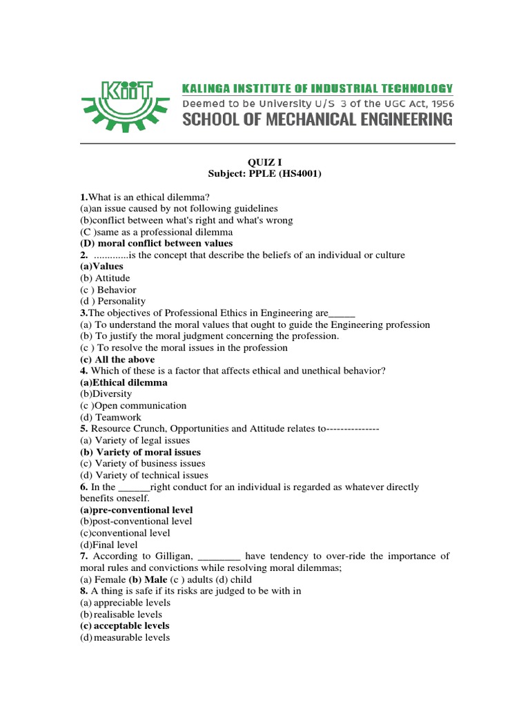 MCQ | PDF | Morality | Value (Ethics)