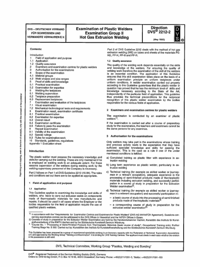 DVS 2212 2 1992 | PDF