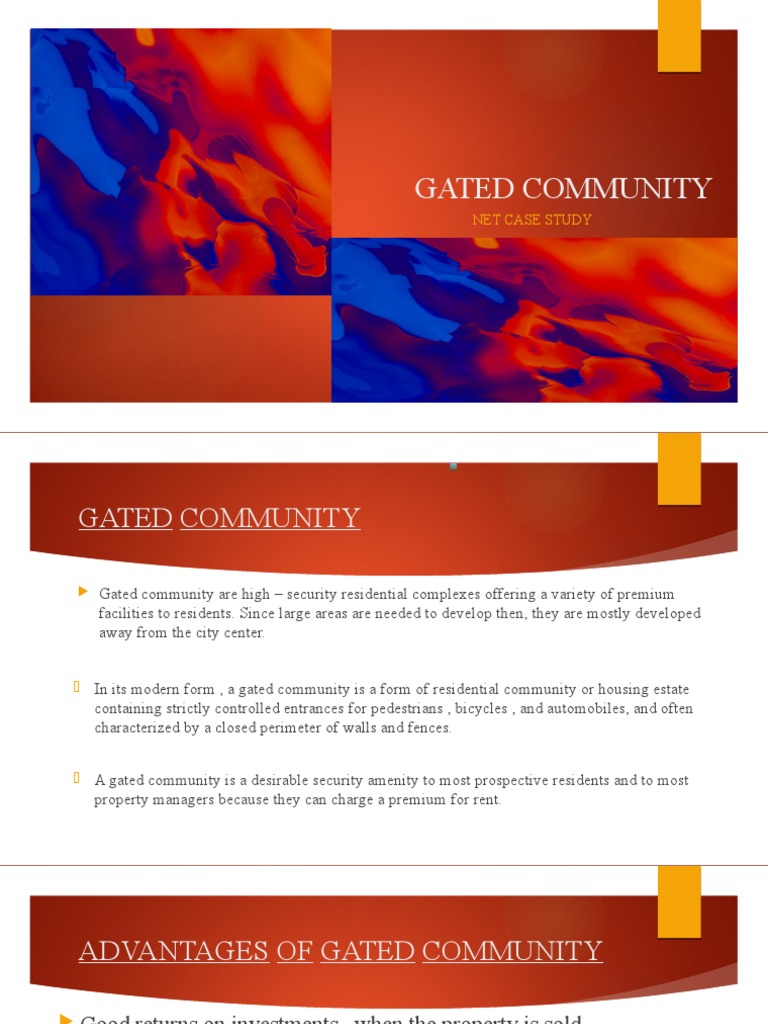 Gated Community Net Case Study | PDF | Swimming Pool | Prices