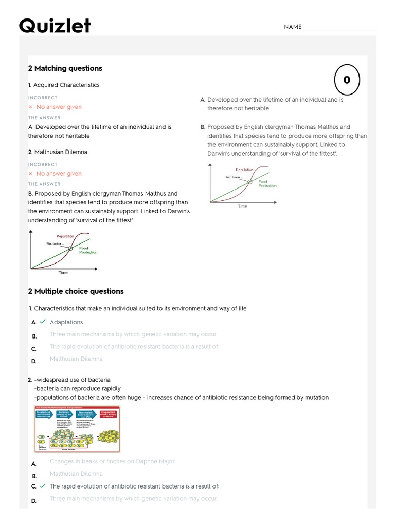 Evolution and Natural Selection Concepts | PDF | Evolution | Heredity