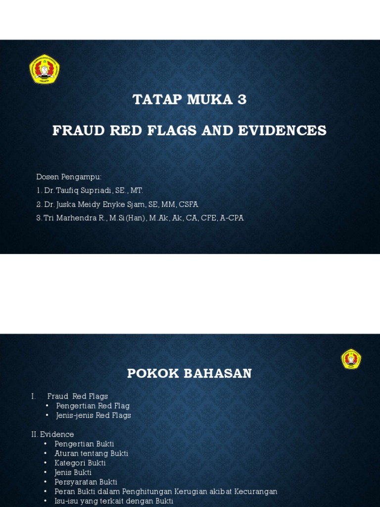 FRAUD RED FLAGS AND EVIDENCES | PDF
