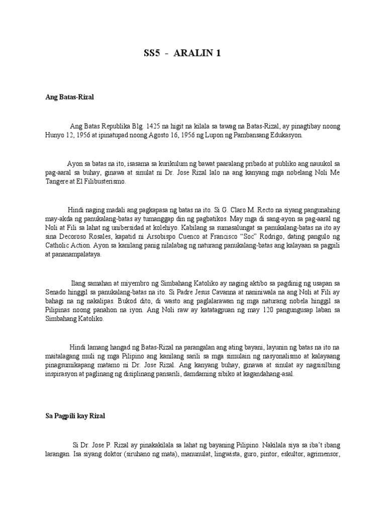 Ss5 Aralin 1 (Module) 1 1 | PDF