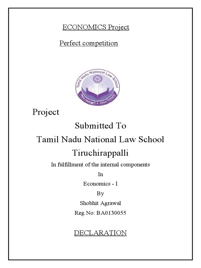 Economics-I Perfect Competition | Download Free PDF | Perfect ...