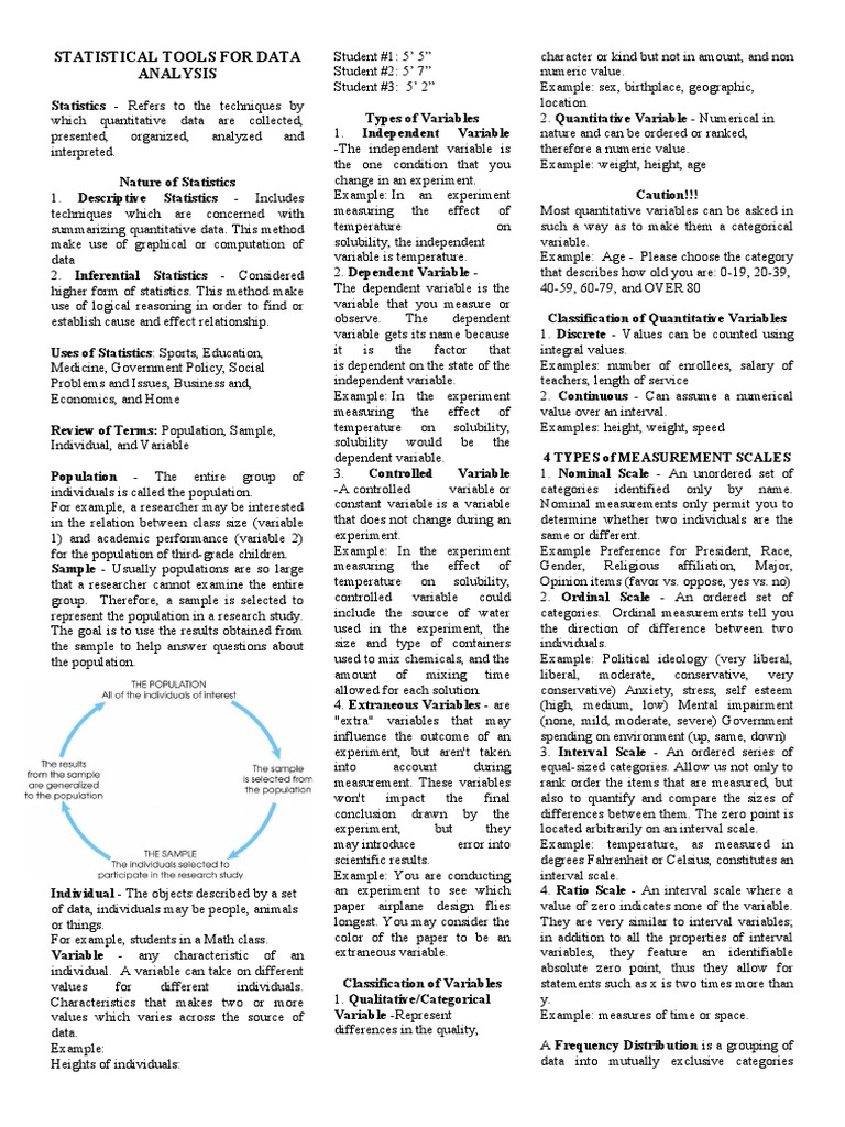 Statistical Tools For Data Analysis | PDF | Statistics | Correlation ...