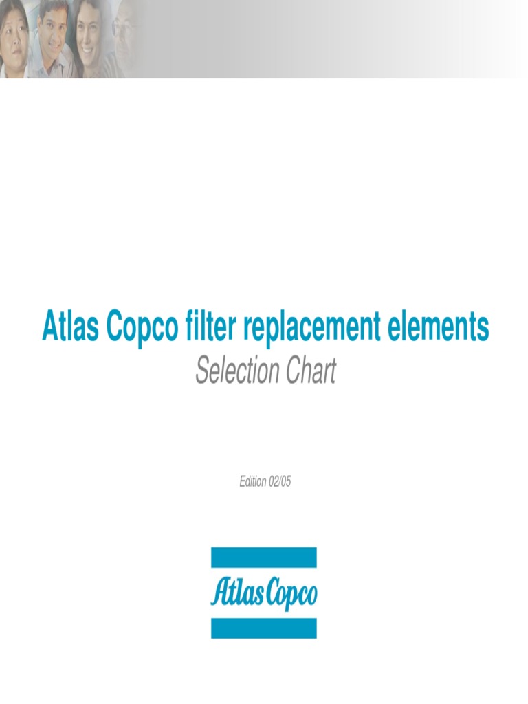 Atlas Copco Filter Element Guide | PDF | Corrosion | Filtration