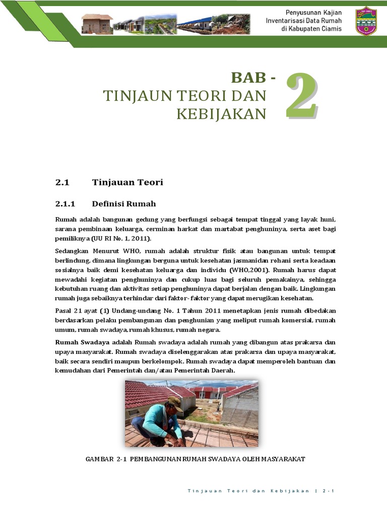 Bab 2 Tinjauan Teori Dan Kebijakan | PDF