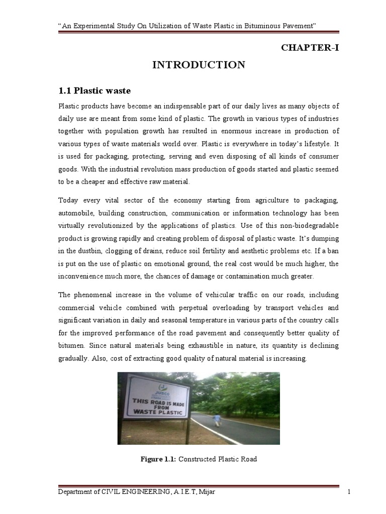 Bachelors - Project Report 1 | PDF | Asphalt | Road Surface