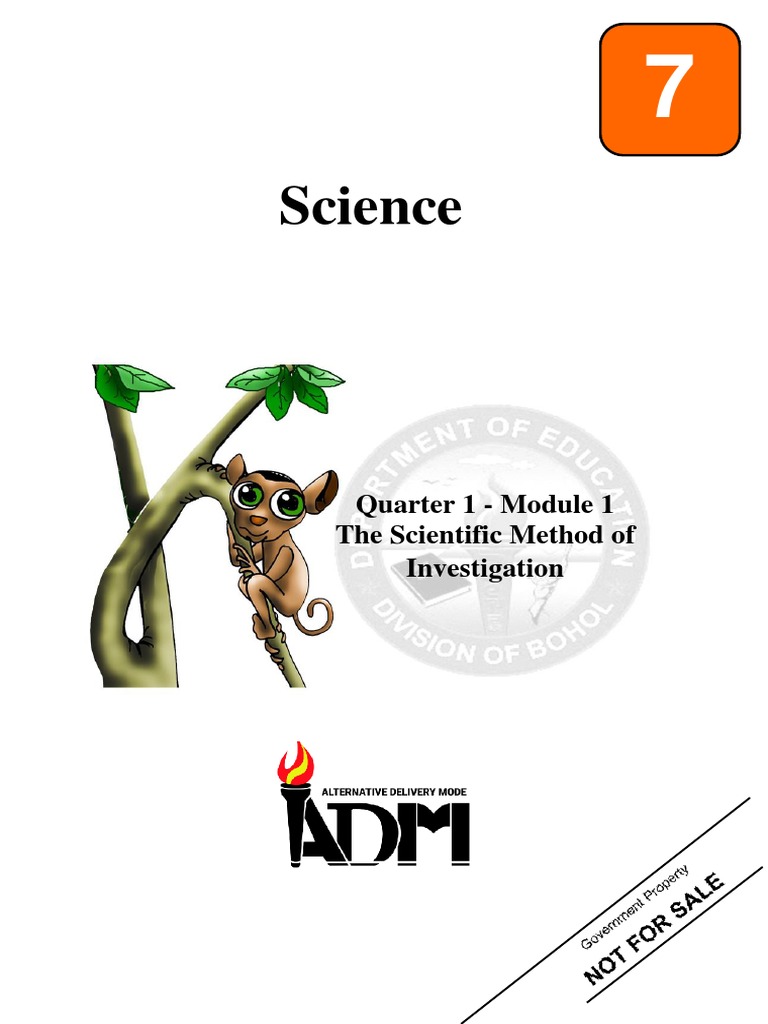 Sci7 Q1 Wk-1 Module-1 | PDF | Honey Bee | Experiment