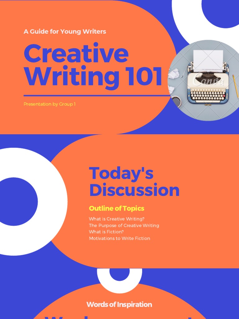 A Guide For Young Writers Creative Writing 101 Pdf Writers