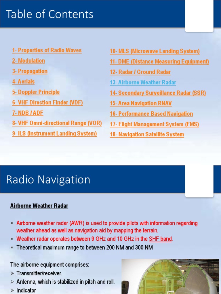 RadNav Chp13 AWR | PDF | Radar | Radio