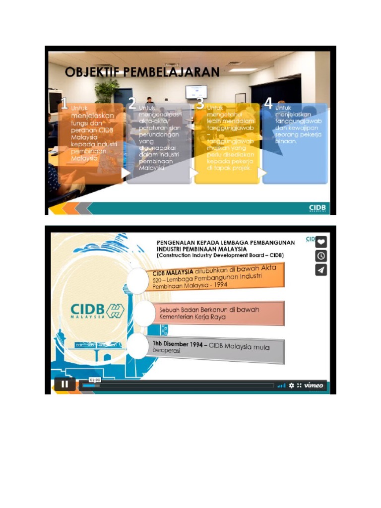 Cidb Module 1 | PDF