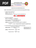 Rumus Pemberian Dosis NTG | PDF
