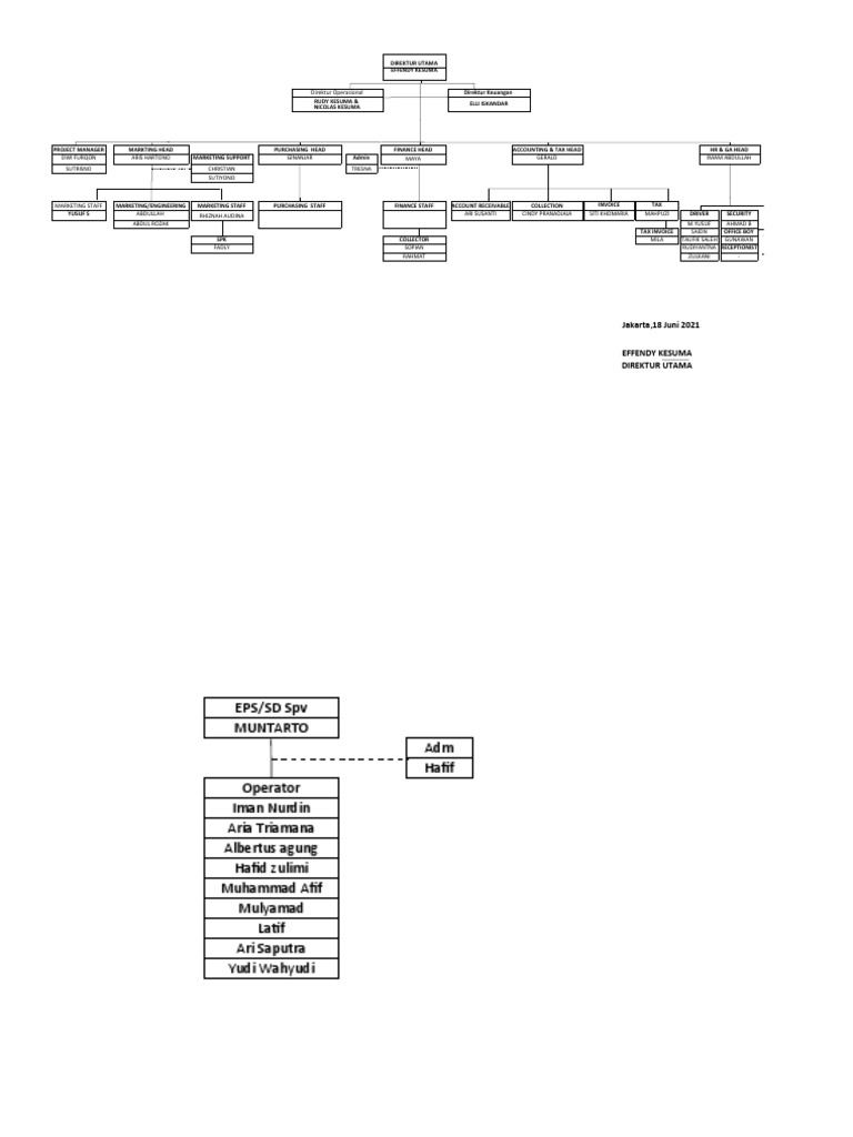 Struktur Organisasi Pertamina 2021 | PDF