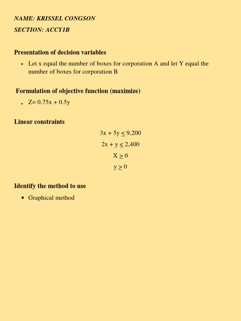Graphical Method | PDF | Mathematical Optimization | Systems Analysis