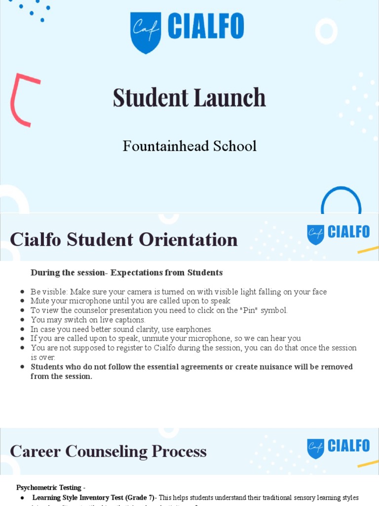 Cialfo For Students - Grade 7,8,9 | PDF | Mobile App | Ios